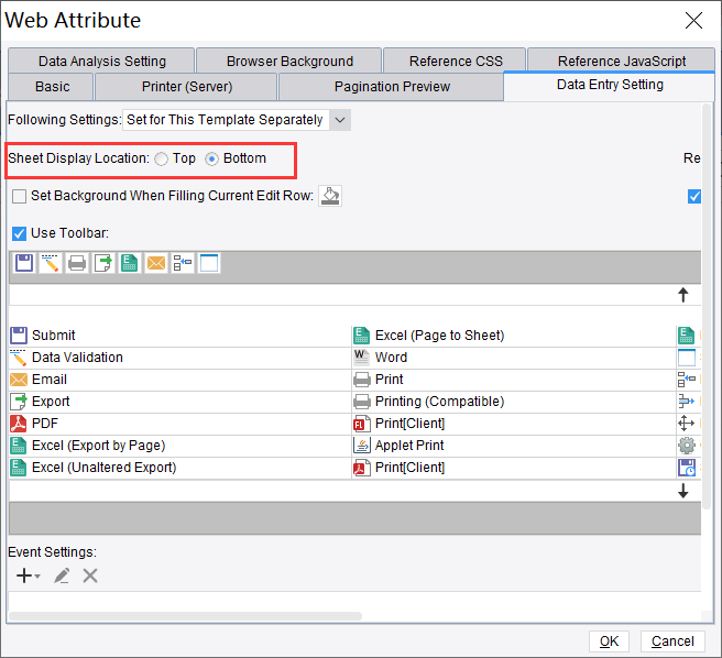 Data Entry Setting-FineReport Help Document