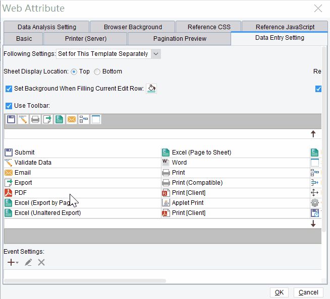 Data Entry Setting-FineReport Help Document