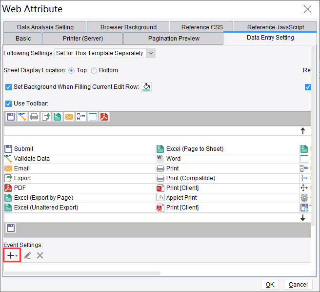 Data Entry Setting-FineReport Help Document