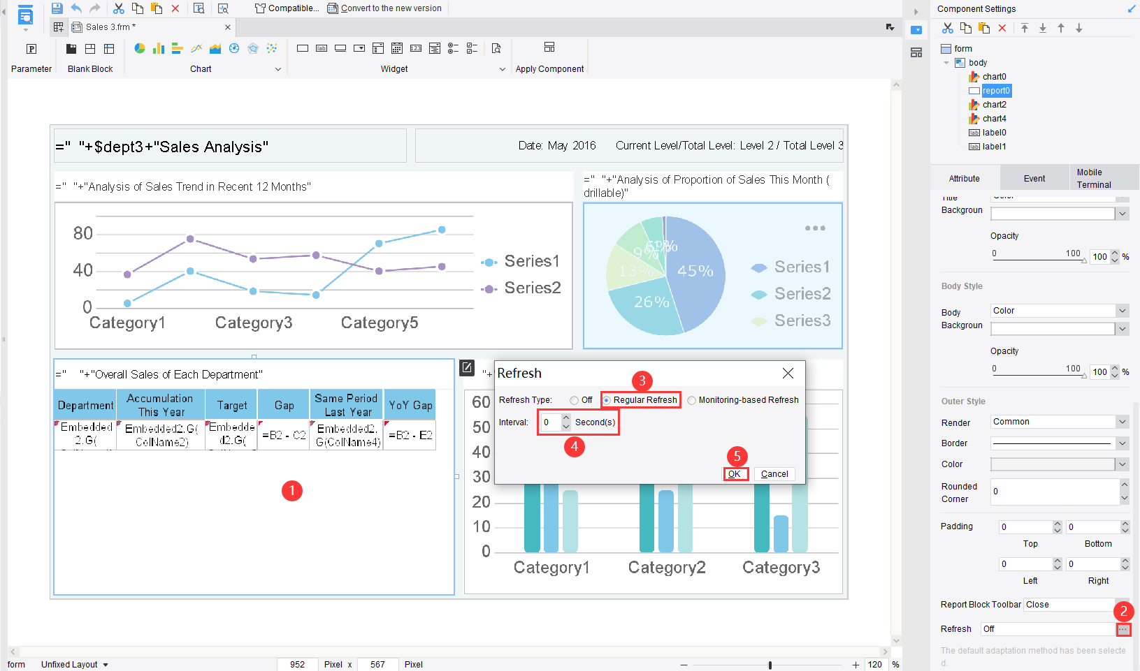 Report Block Refresh Plugin-FineReport Help Document