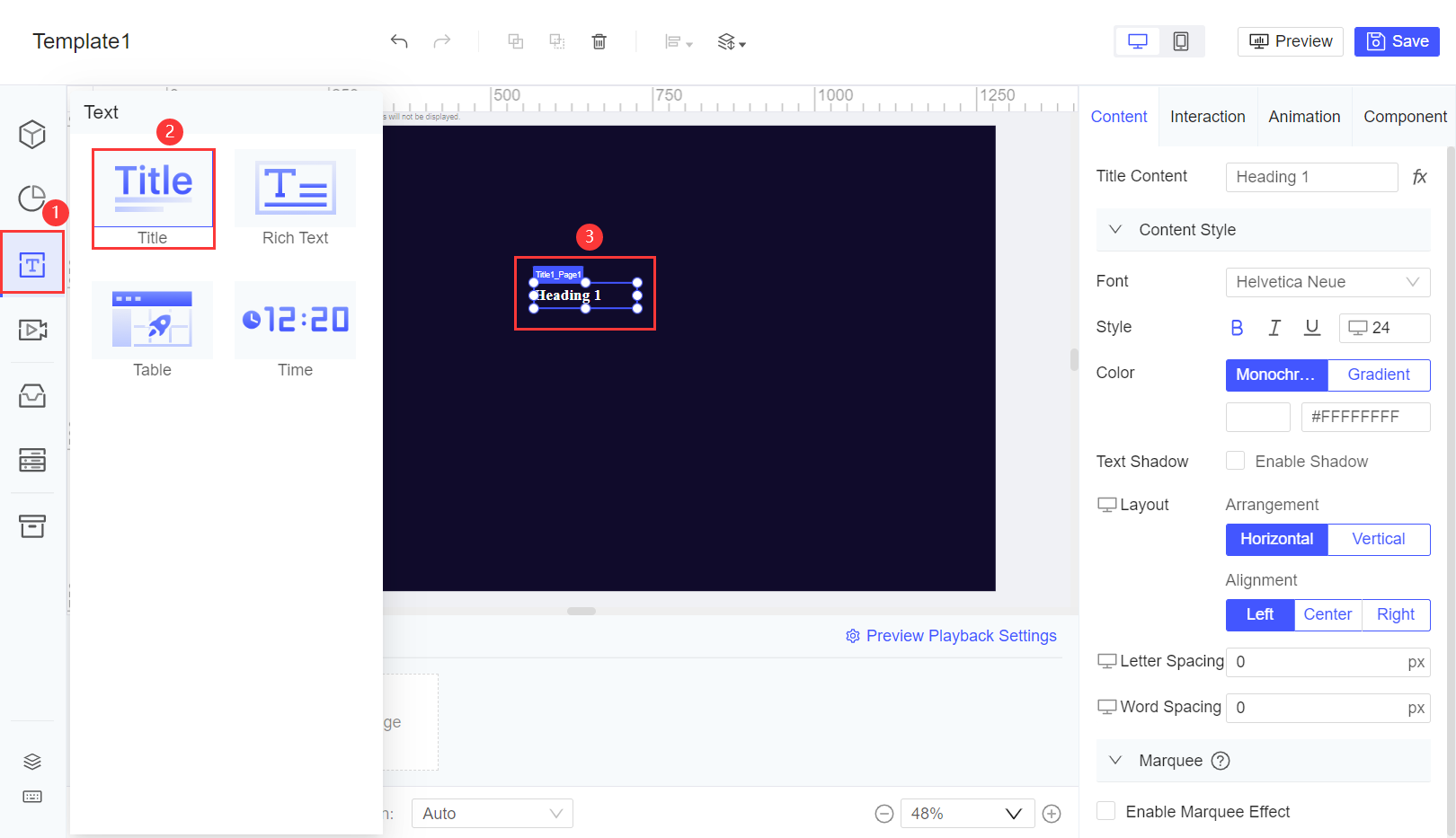 FVS Title Component-FineReport Help Document