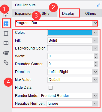 Cell Progress Bar Plugin-FineReport Help Document