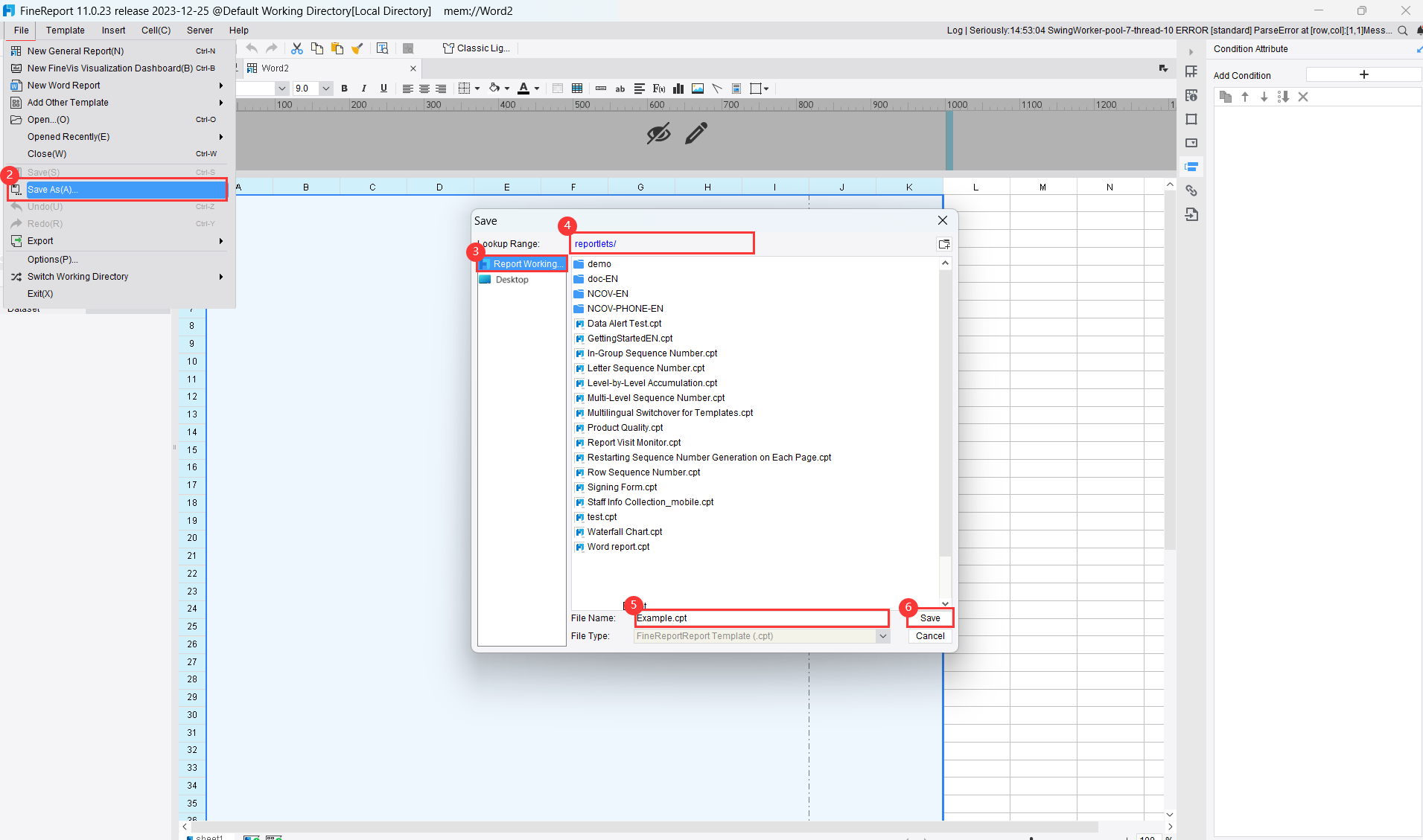 Word Report Example-FineReport Help Document