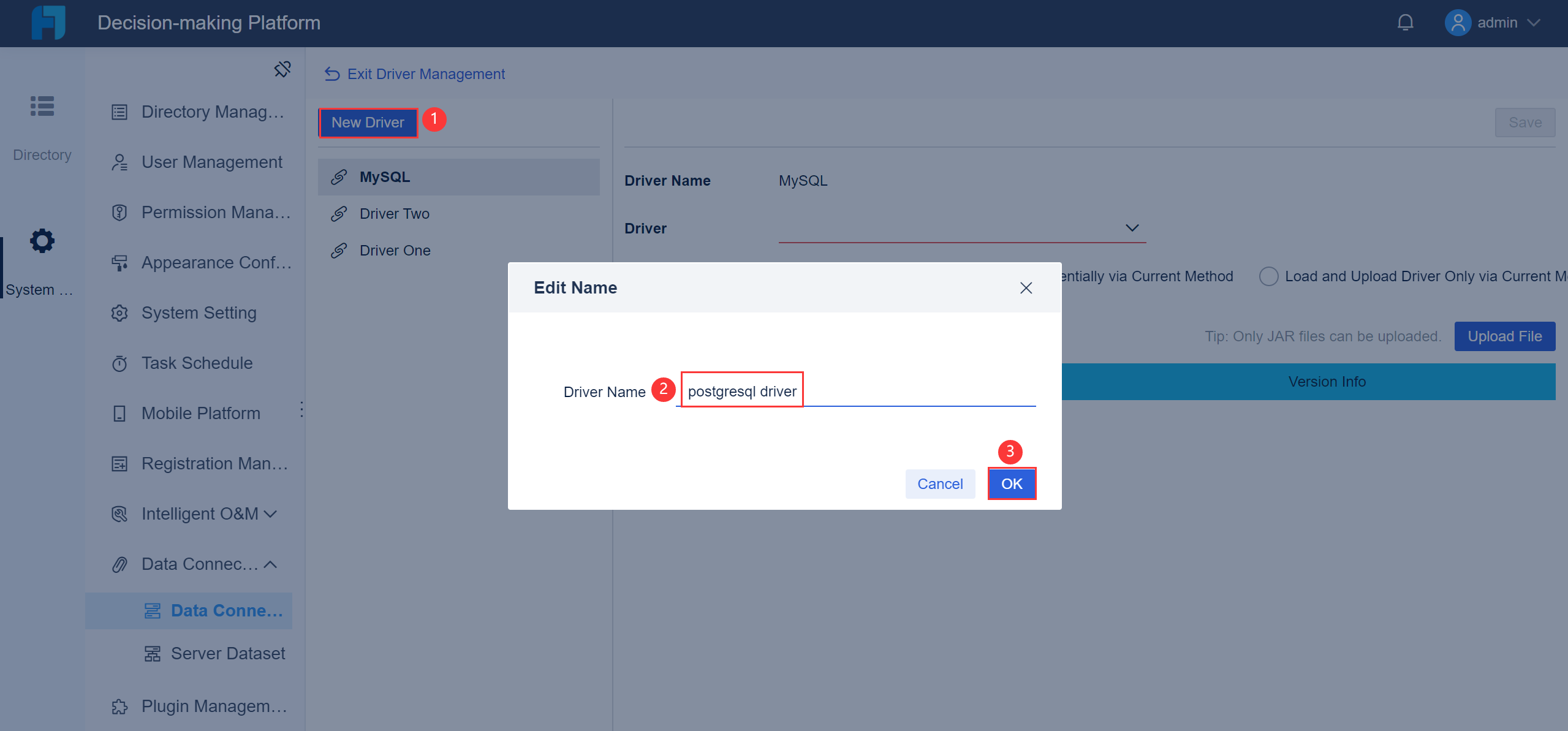 Driver Management-FineReport Help Document