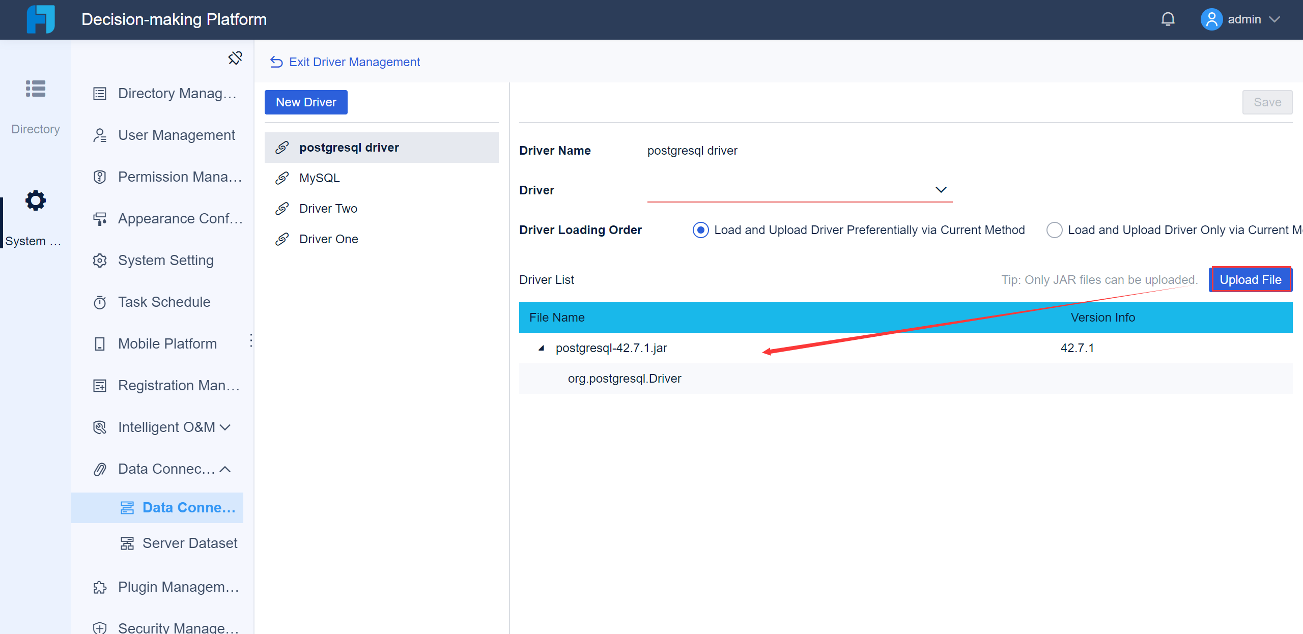 Driver Management-FineReport Help Document