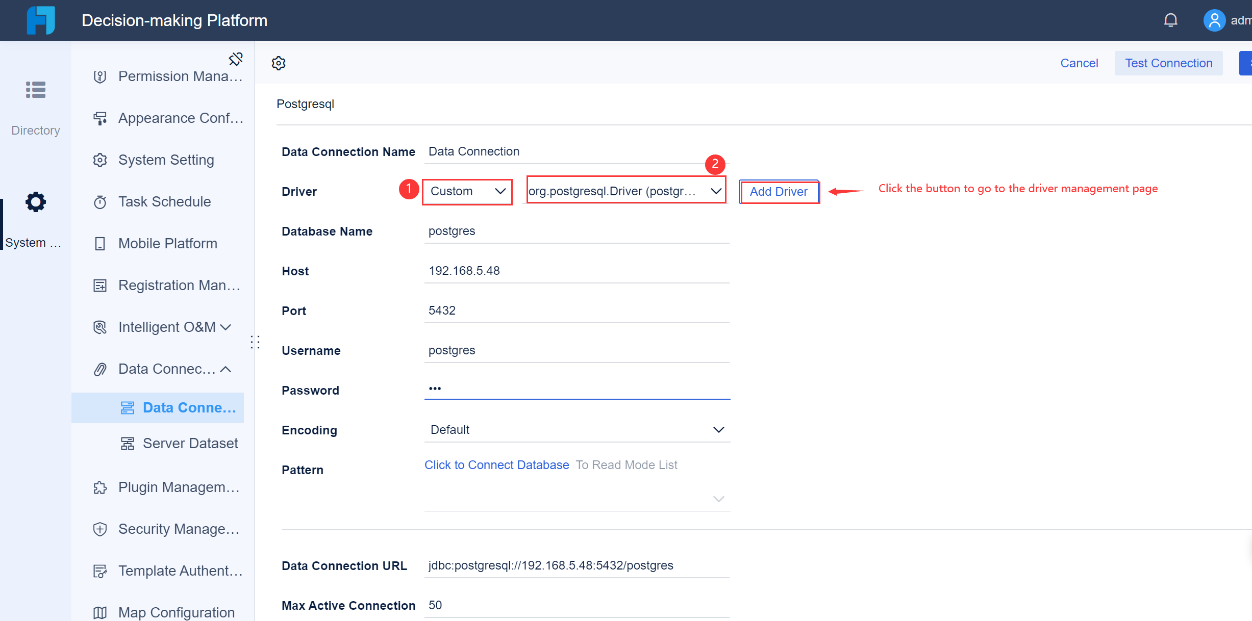 Driver Management-FineReport Help Document