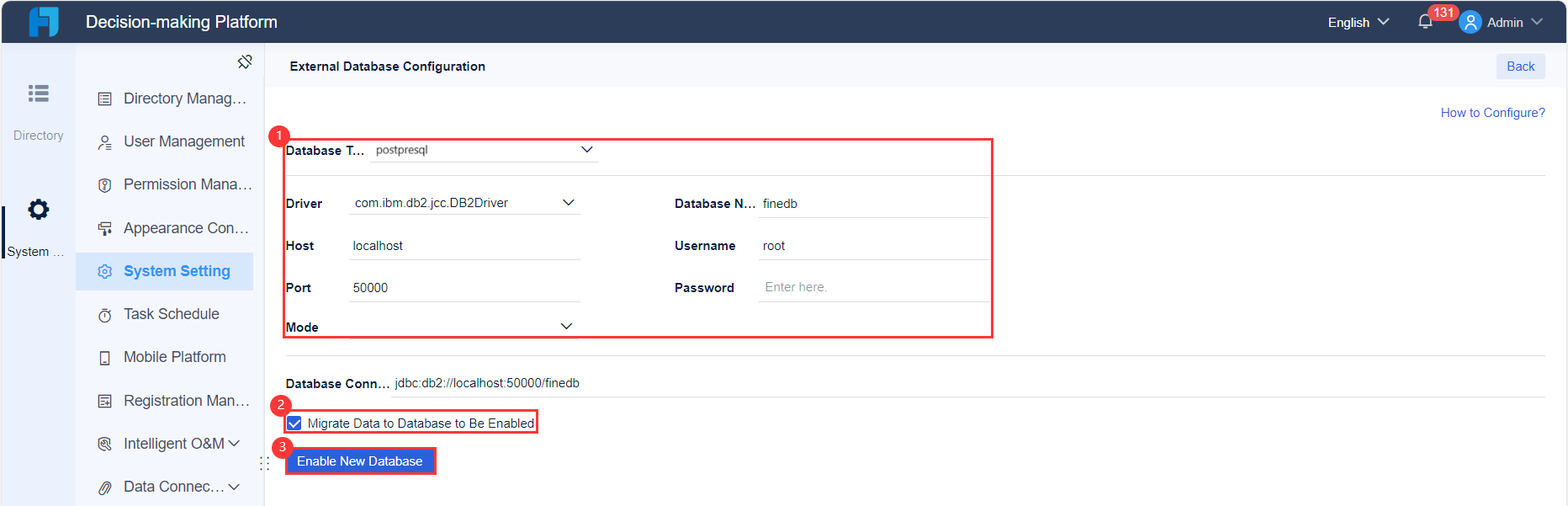 Configuring PostgreSQL External Databases-FineReport Help Document