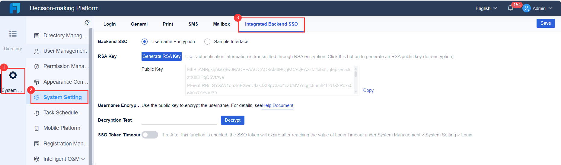 Backend Single Sign-On Plugin-FineReport Help Document