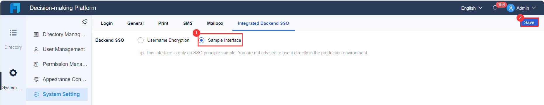Backend SSO Plugin-FineReport Help Document