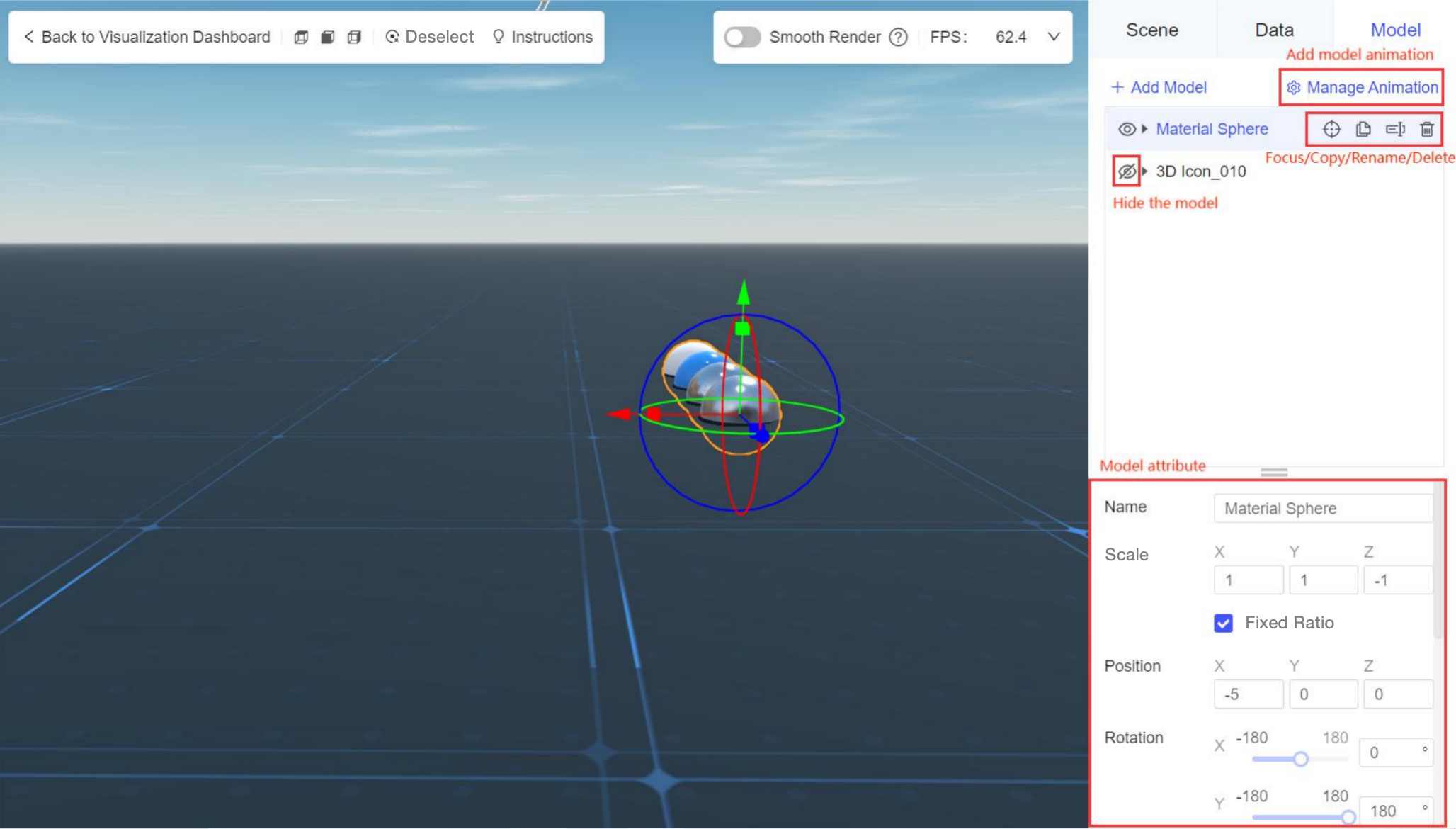 FVS Custom 3D Scene Component-FineReport Help Document