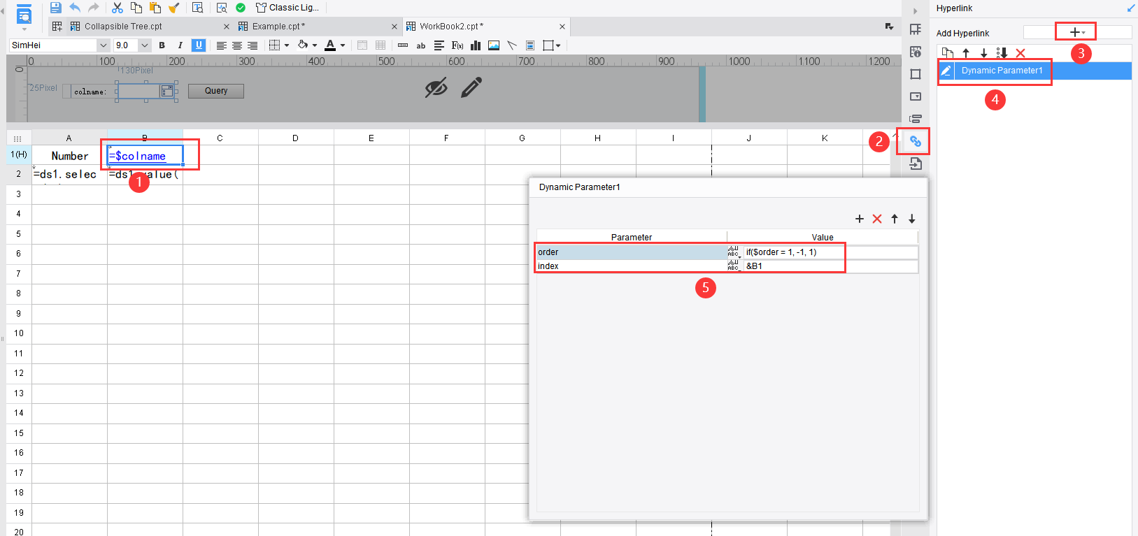 Achieving Multi-Column Sort Through Dynamic Columns-FineReport Help Document