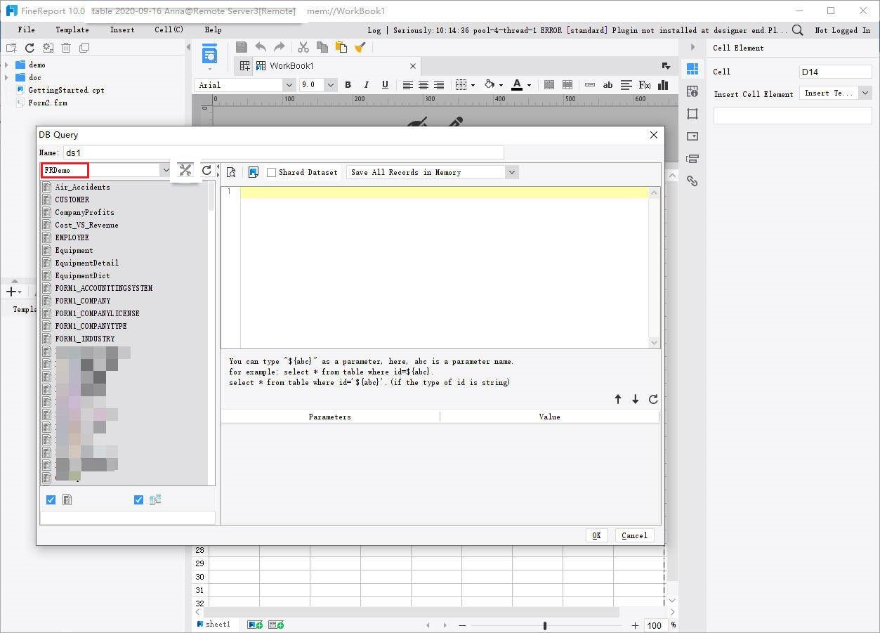 Remote Design-FineReport Help Document