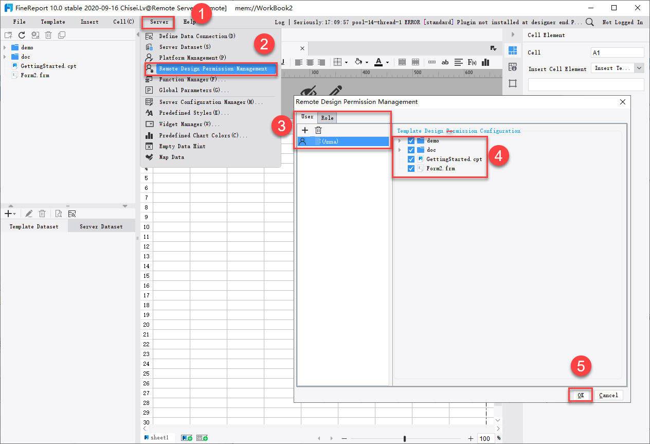 Remote Design-FineReport Help Document
