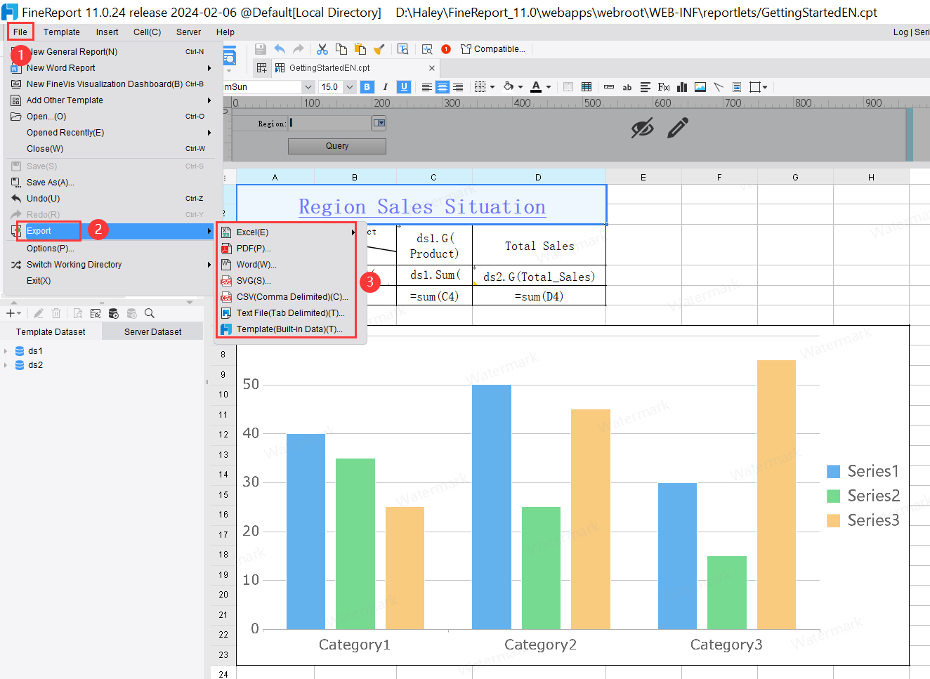 Designer Export-FineReport Help Document
