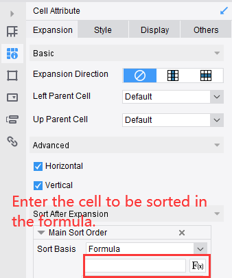 Sort After Expansion-FineReport Help Document