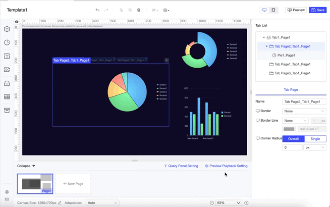 FVS Tab Component-FineReport Help Document