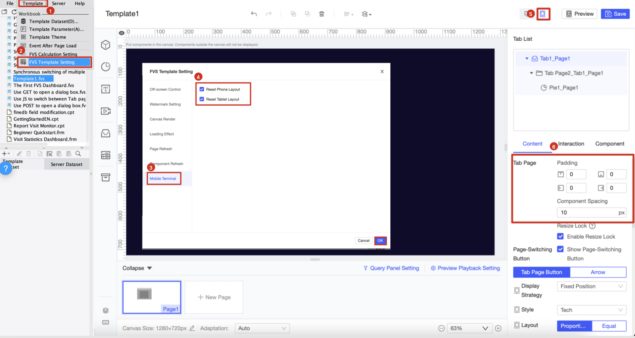 FVS Tab Component-FineReport Help Document