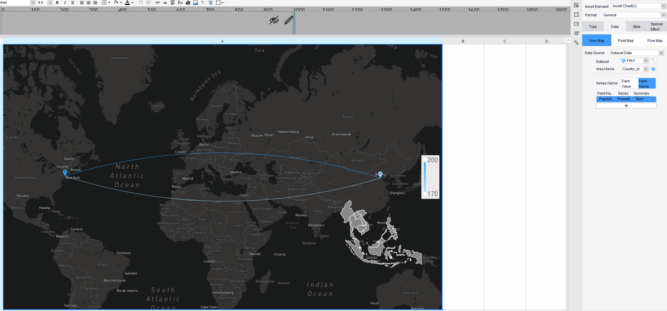 Combination Map-FineReport Help Document