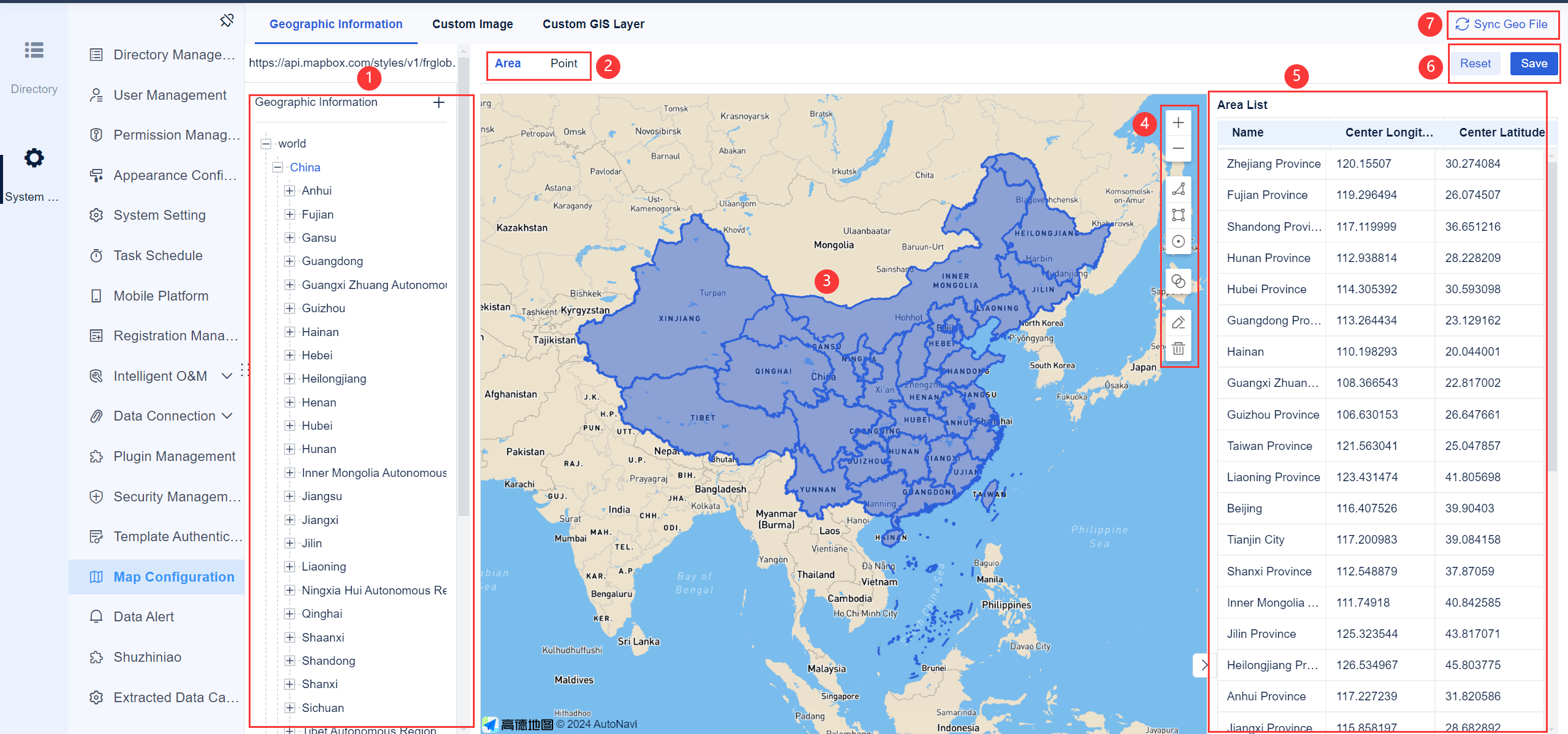 Map Configuration-FineReport Help Document