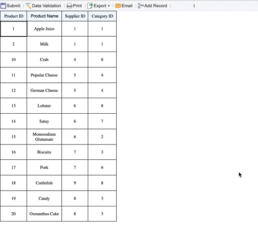 JS Sort Rows Without Refreshing the Page-FineReport Help Document