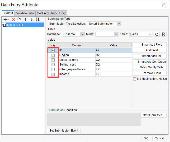 Built-in SQL Submission-FineReport Help Document