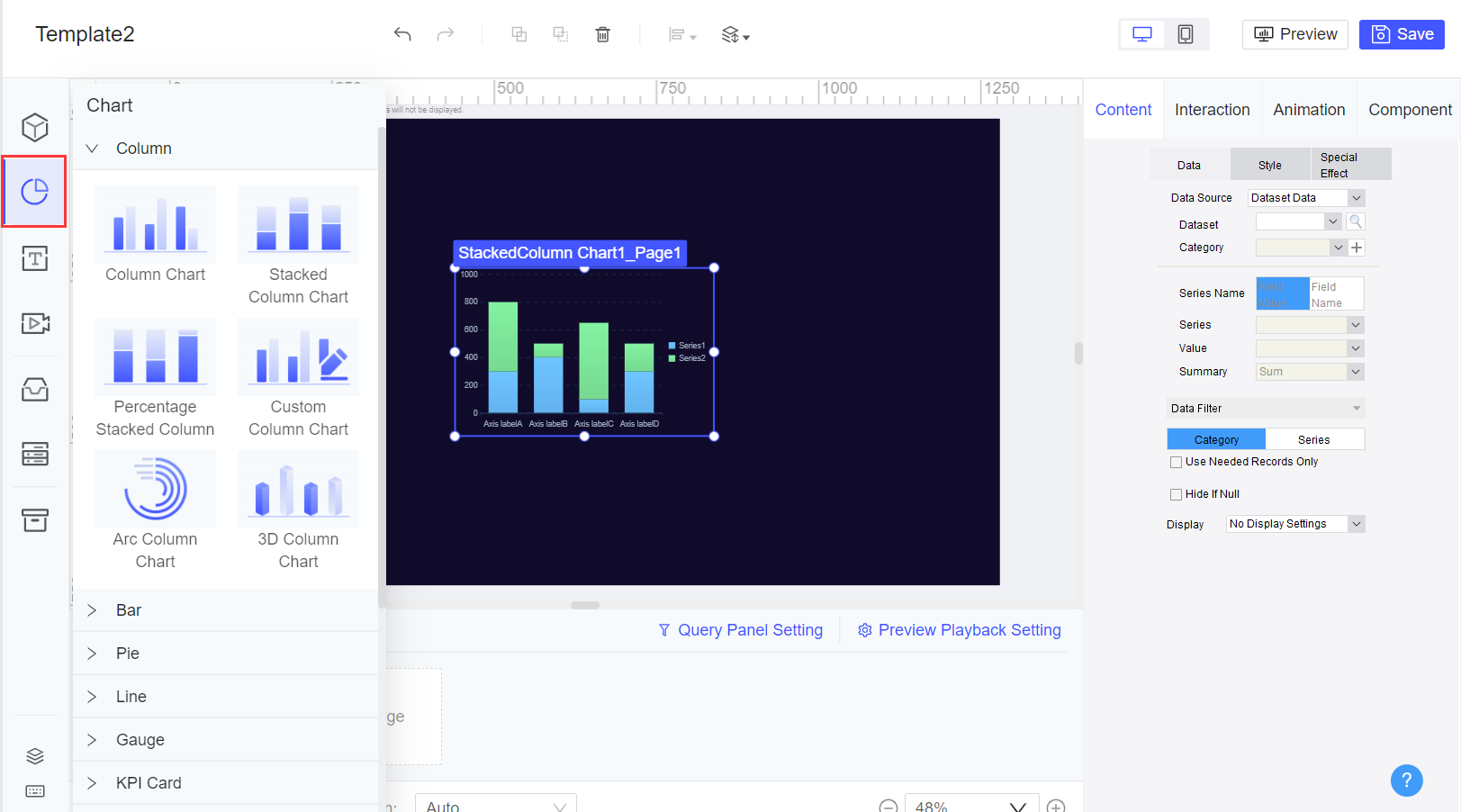 FVS Chart Component-FineReport Help Document