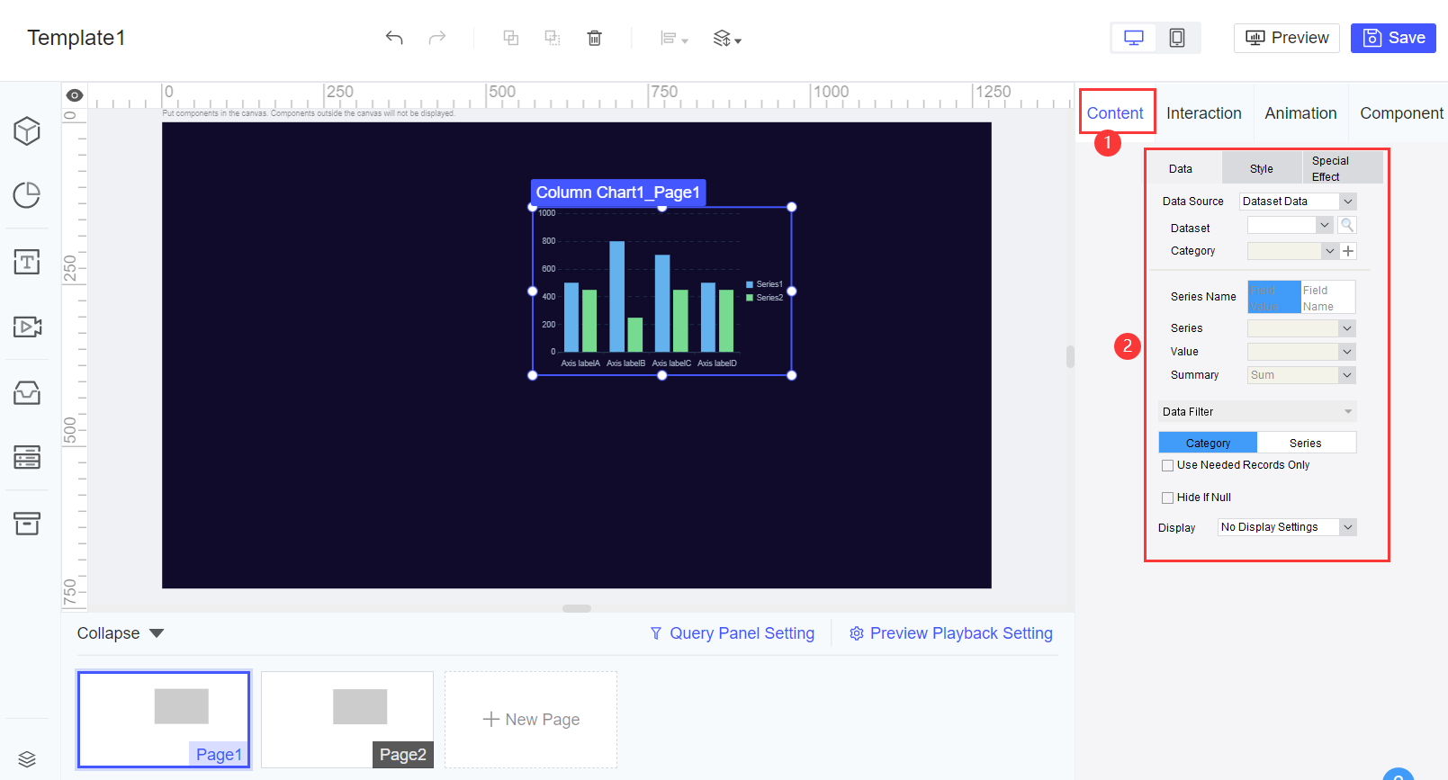 FVS Chart Component-FineReport Help Document