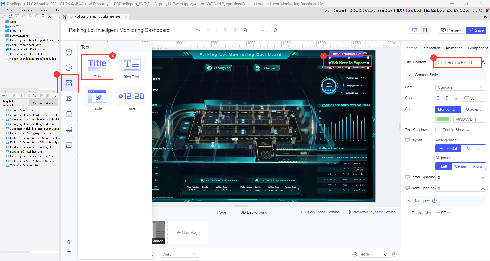 FVS Template Export-FineReport Help Document