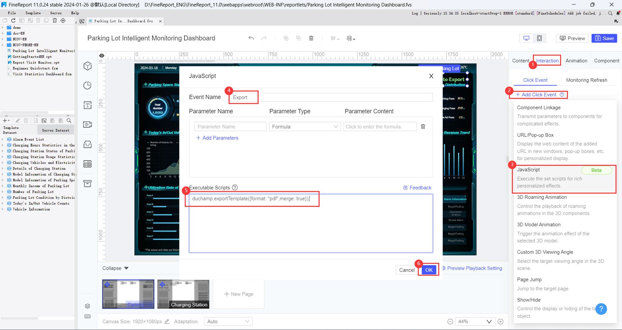 FVS Template Export-FineReport Help Document