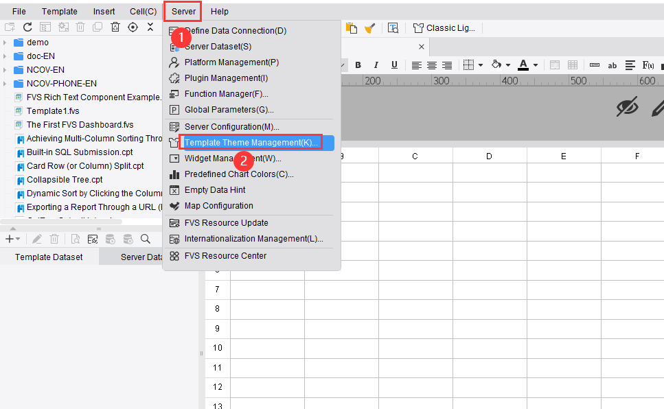 Template Theme Management-FineReport Help Document