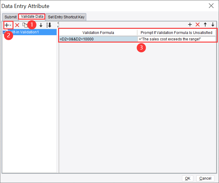 Built-in Validation-FineReport Help Document