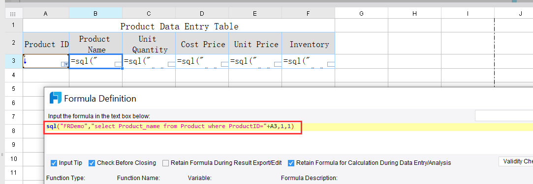 Auto Data Matches Based on Widget Values-FineReport Help Document