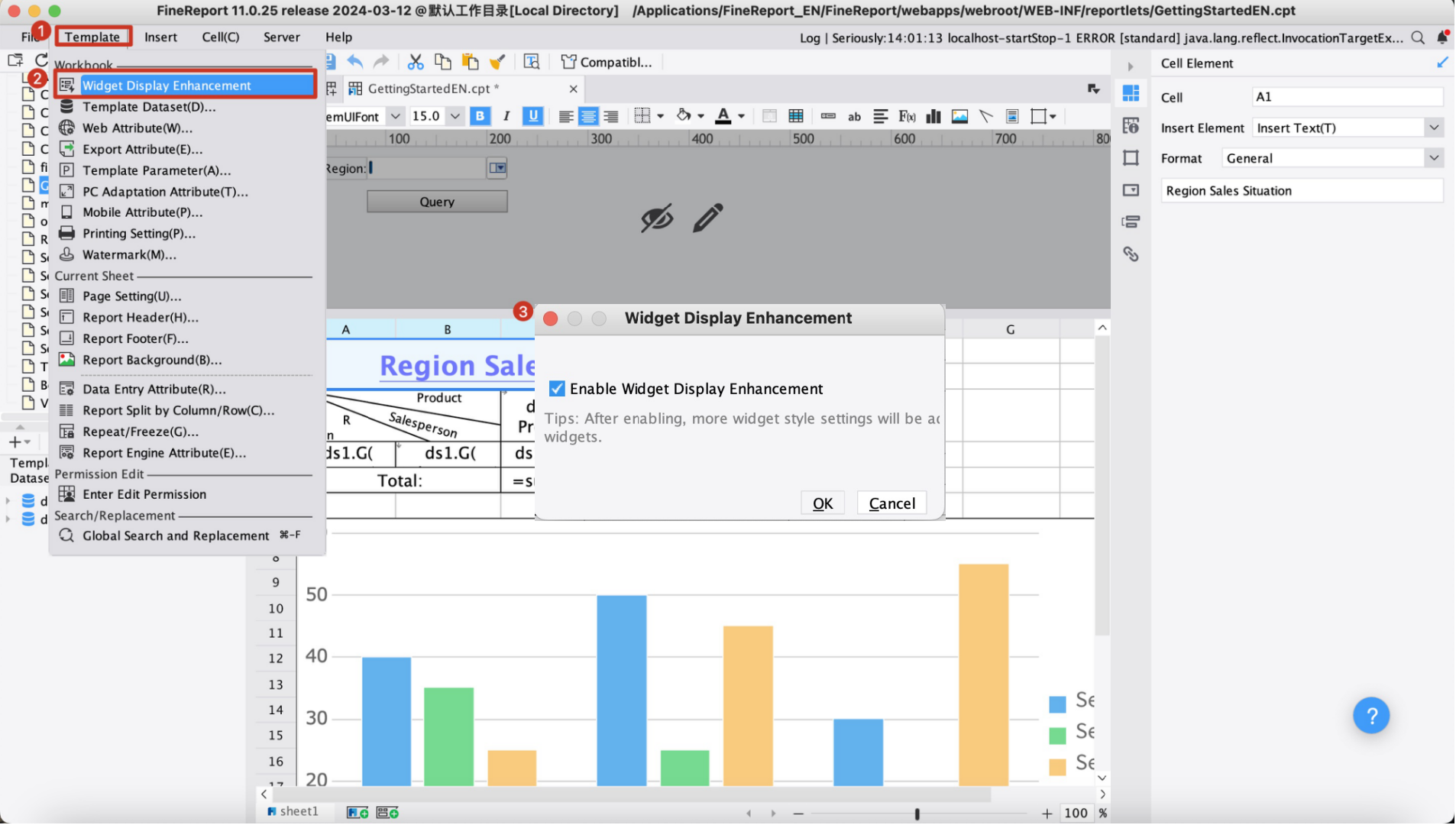 Widget Display Enhancement-FineReport Help Document