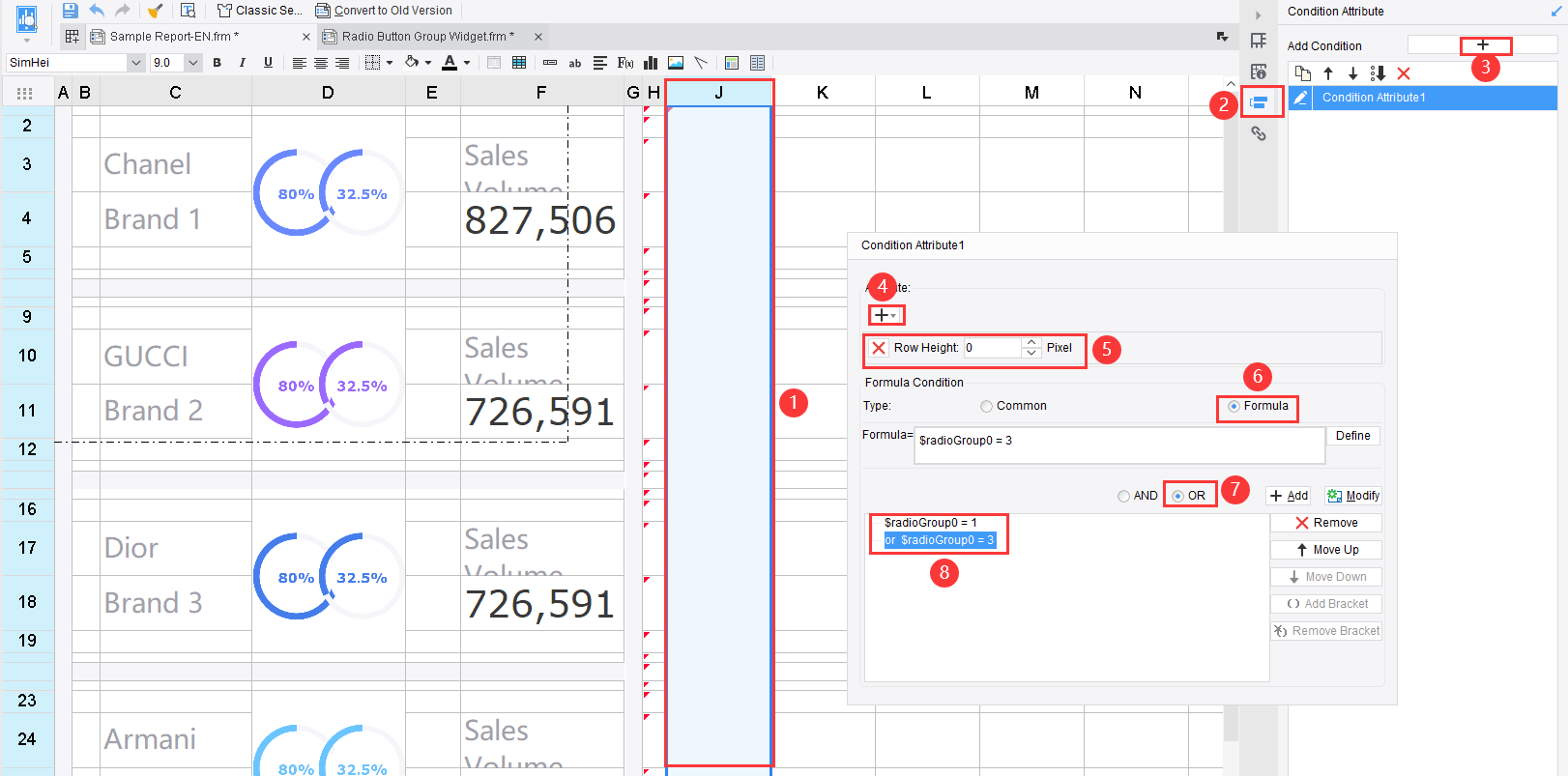 [General] Mobile Style of the Radio Button Group-FineReport Help Document