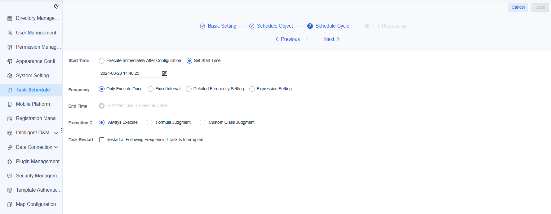 Task Schedule Setting-FineReport Help Document