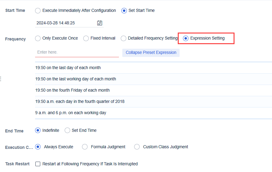 Task Schedule Setting-FineReport Help Document