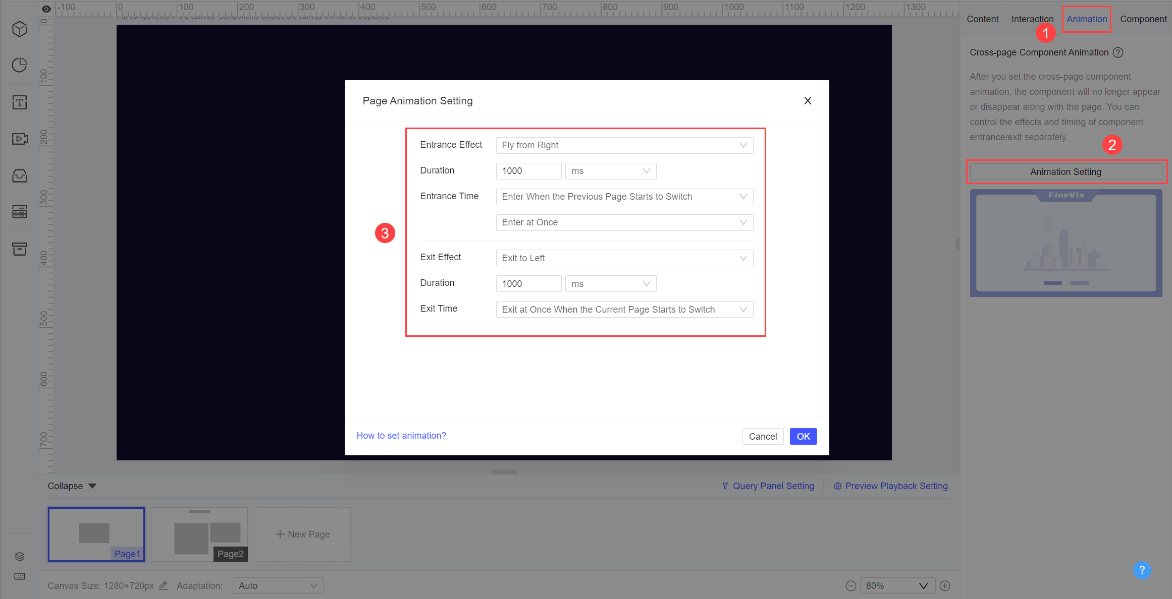 FVS Component Linkage and Animation -FineReport Help Document