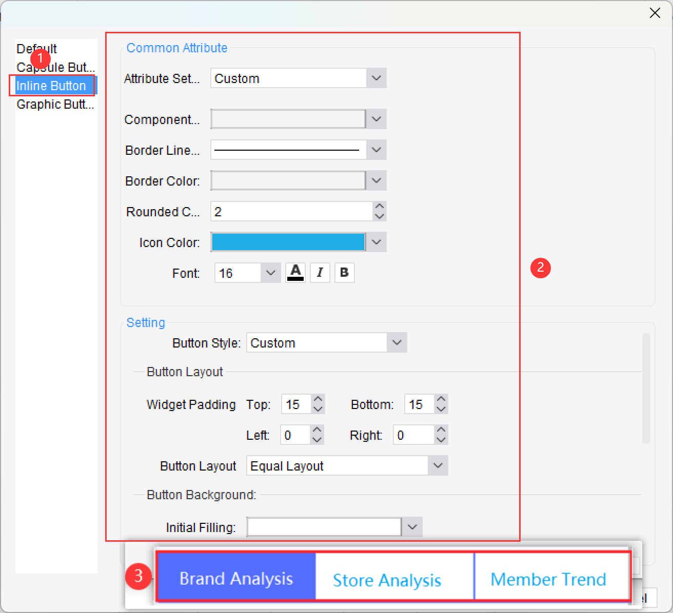 [General] Mobile Style of the Radio Button Group-FineReport Help Document