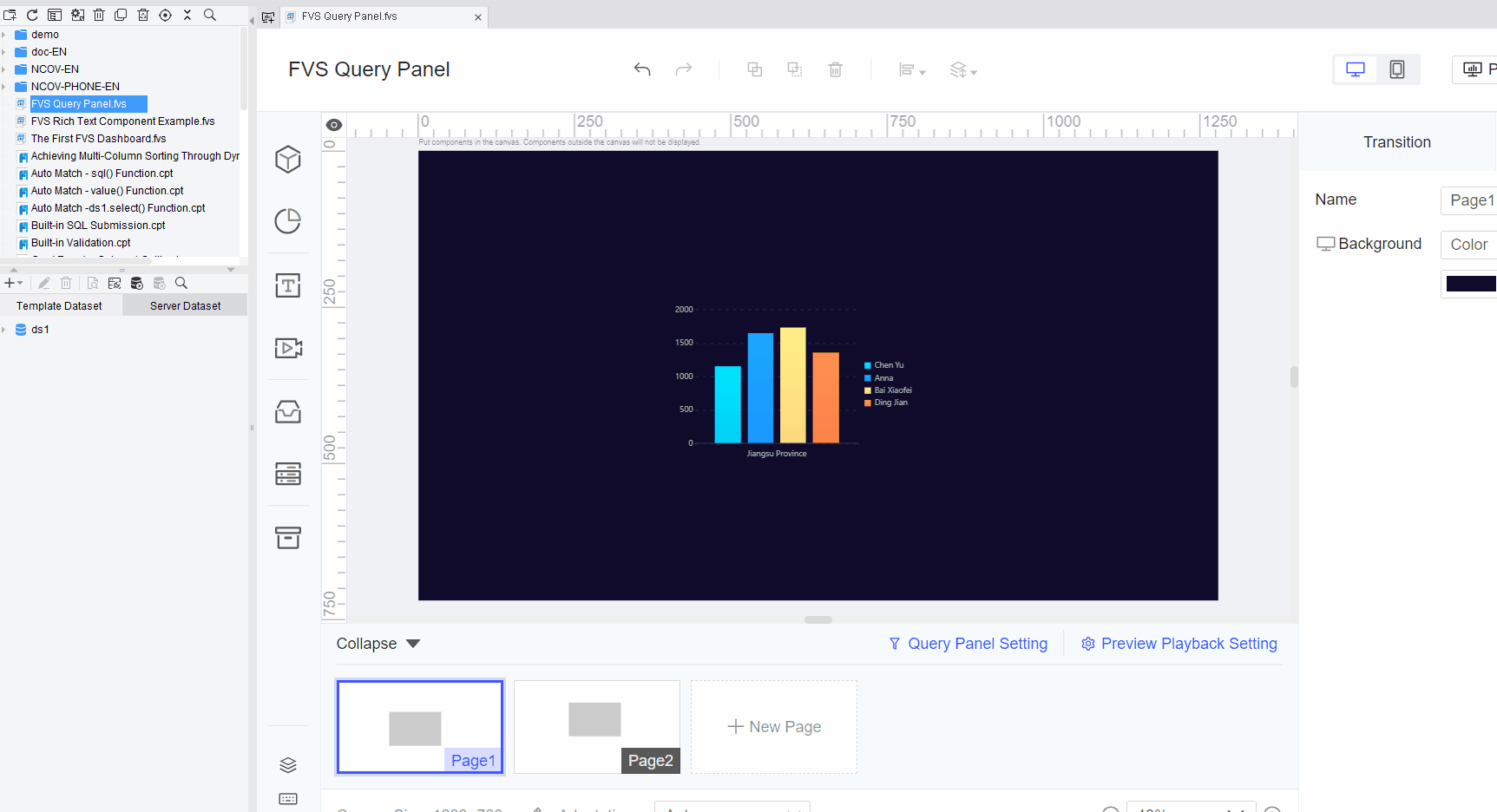 FVS Query Panel-FineReport Help Document