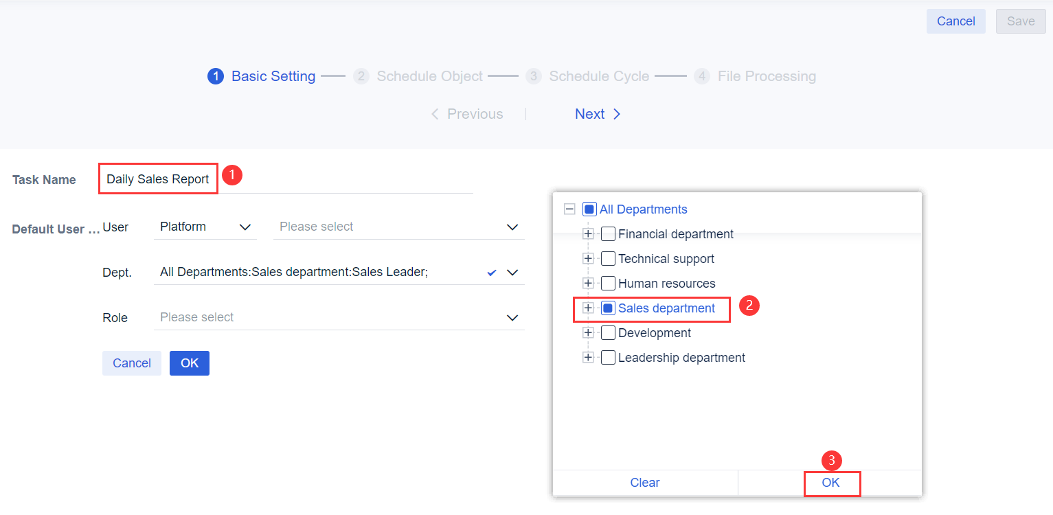 Task Schedule Email Notification-FineReport Help Document