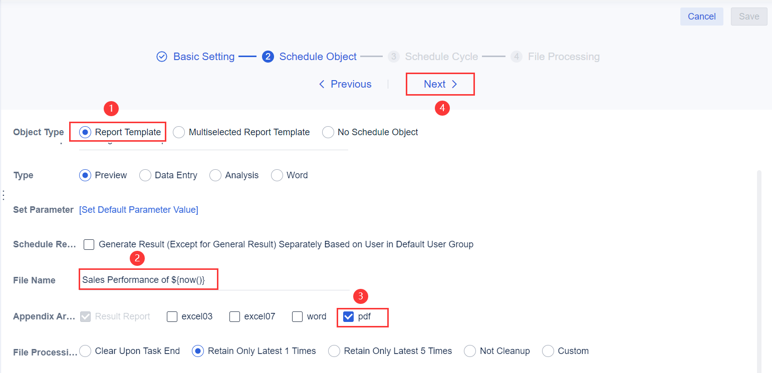 Task Schedule Email Notification-FineReport Help Document