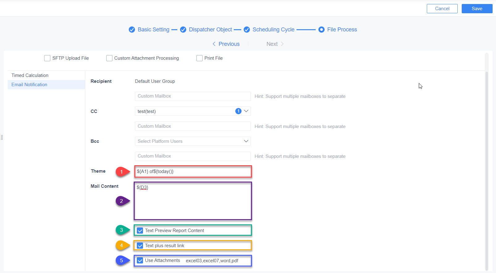 Task Schedule Email Notification-FineReport Help Document