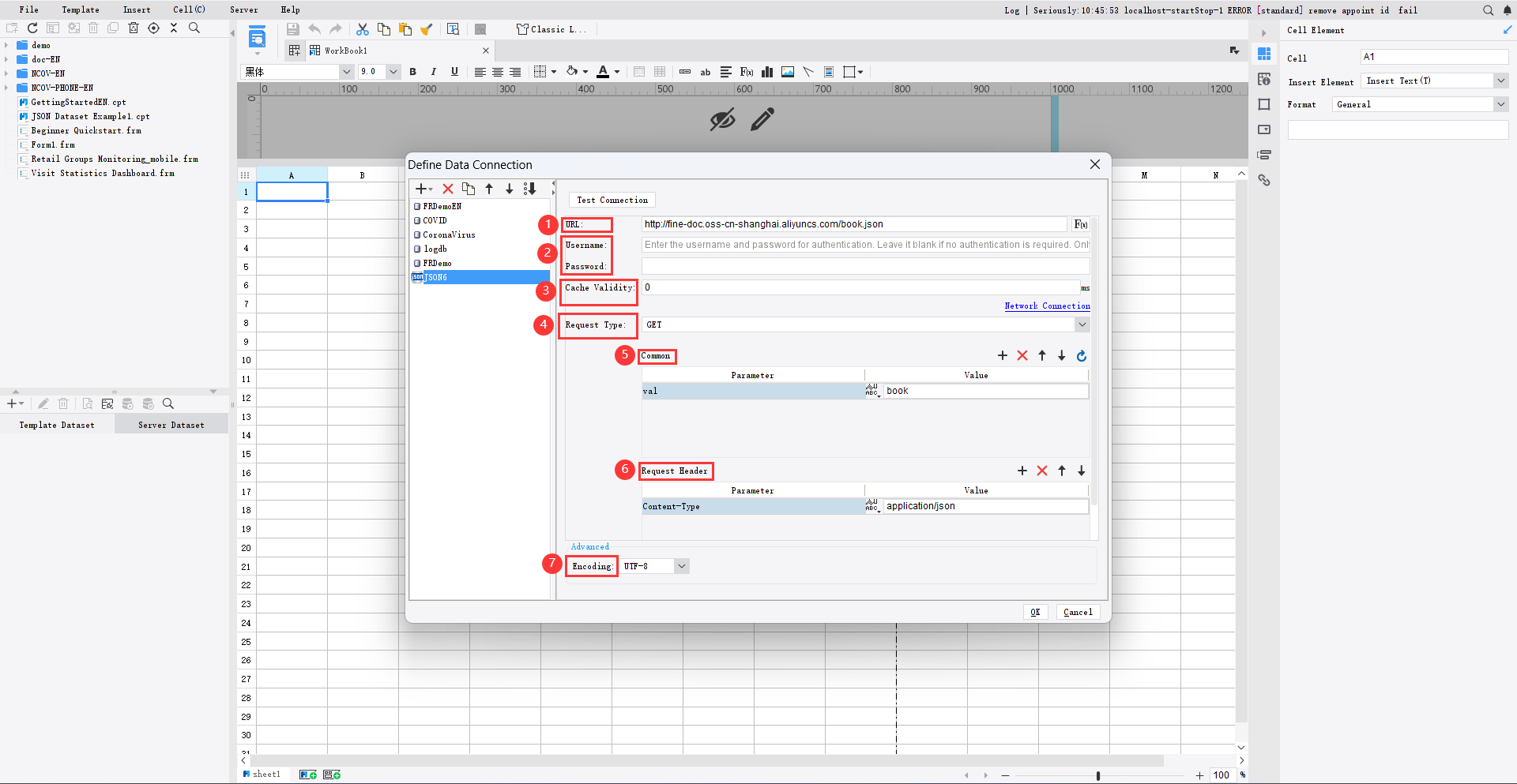 JSON Dataset Plugin-FineReport Help Document