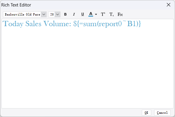 Scrolling Text Plugin-FineReport Help Document