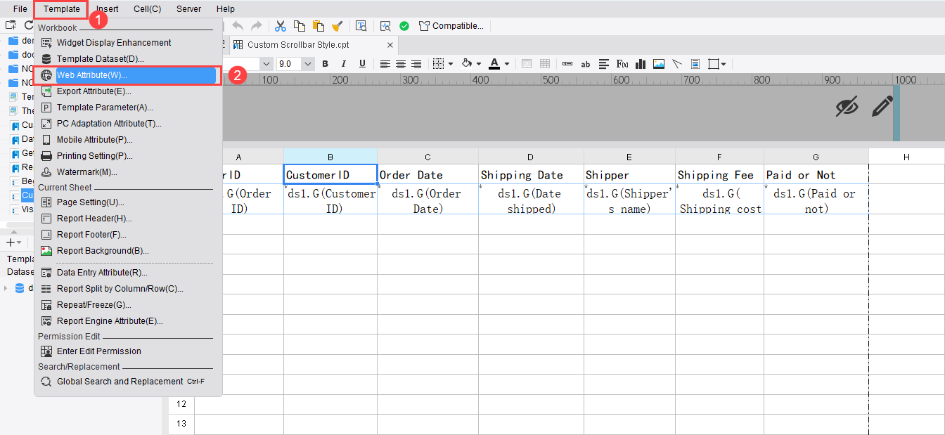 Custom Scroll Bar Plugin-FineReport Help Document