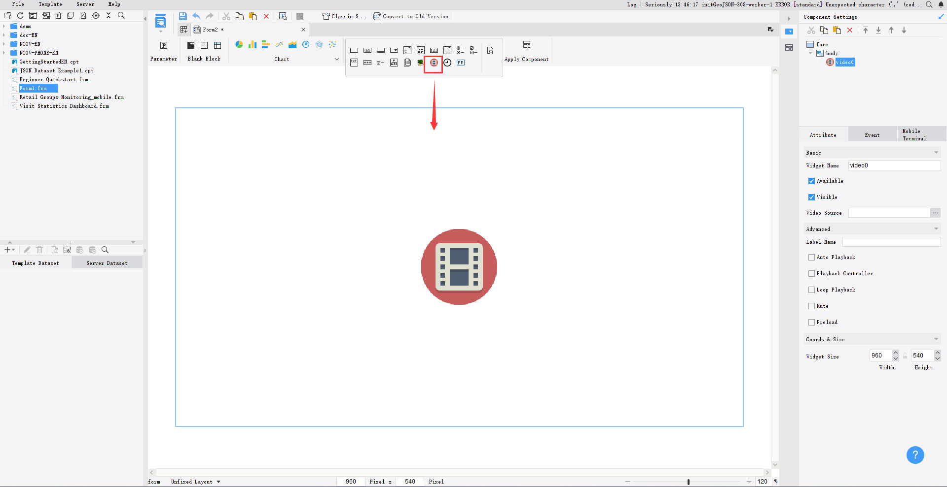 Video Playback Plugin-FineReport Help Document