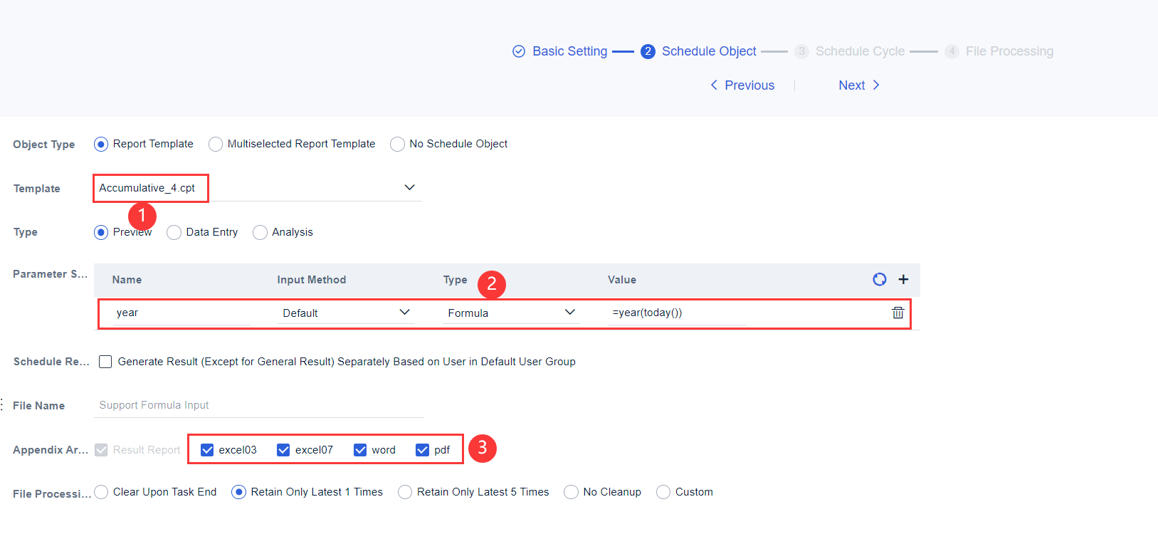 Scheduled Task - Monthly and Annual Report-FineReport Help Document