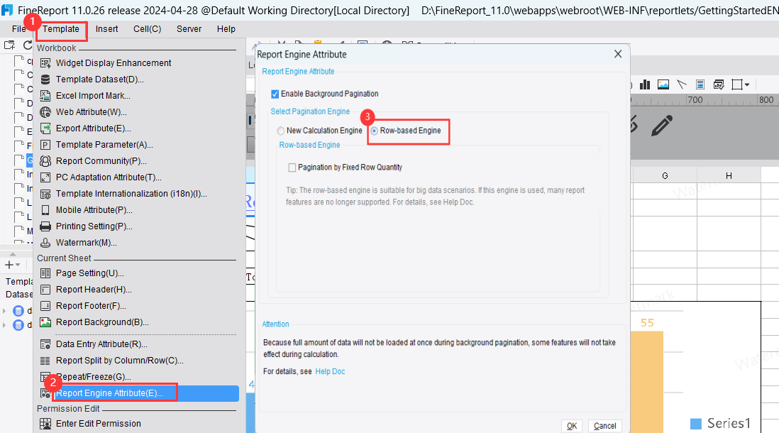 Excel Streaming Export Driven by the Row-based Engine-FineReport Help Document