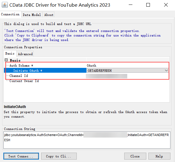 Data Connection to YouTube-FineReport Help Document