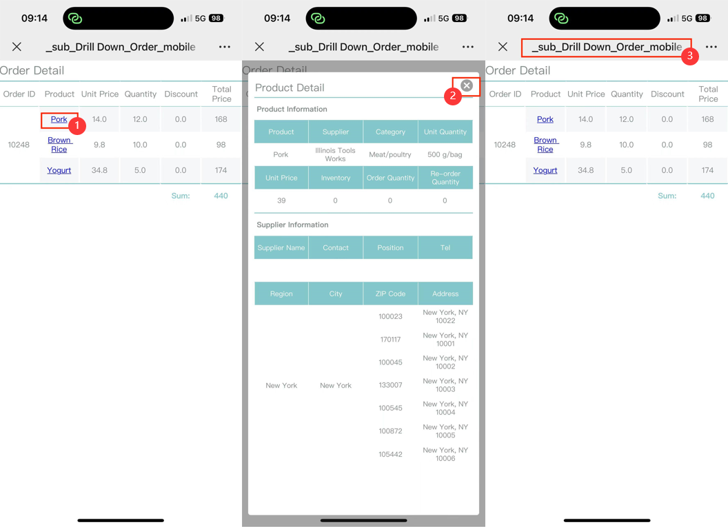 [General] Mobile Pop-Up-FineReport Help Document